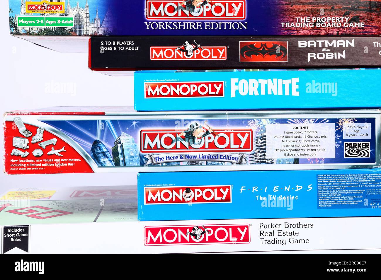 Collection of Monopoly collectable board games Stock Photo - Alamy