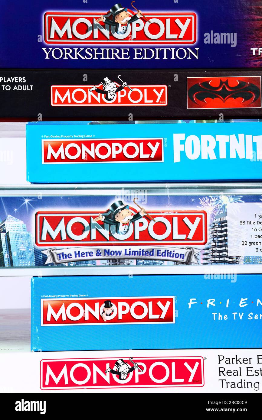 Collection of Monopoly collectable board games Stock Photo - Alamy