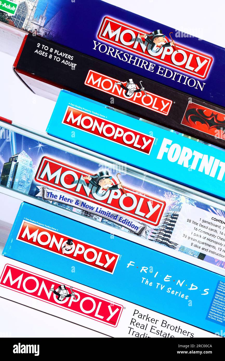 Collection of Monopoly collectable board games Stock Photo - Alamy