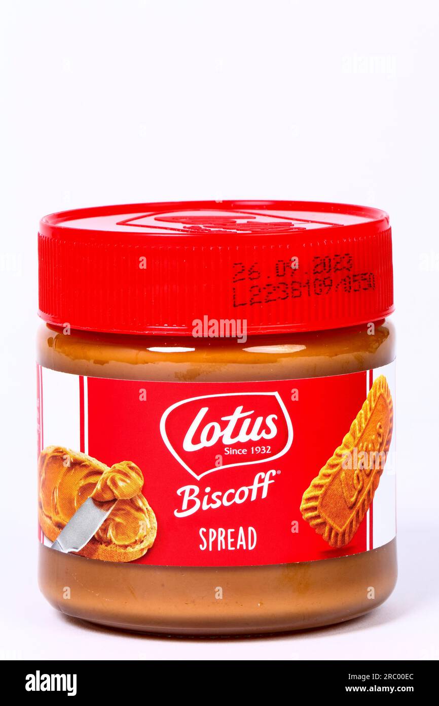 Jar of Lotus Biscoff Spread Stock Photo - Alamy