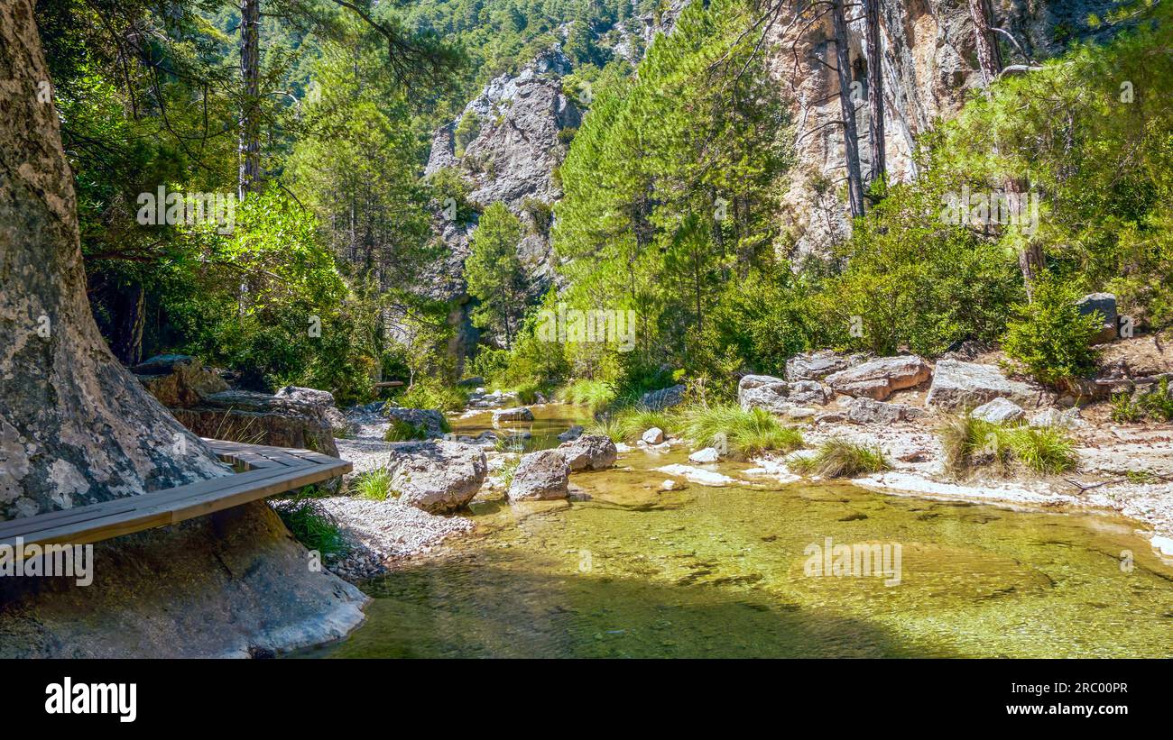 Parrizal de Beceite is located at the headwaters of the Matarraña River ...