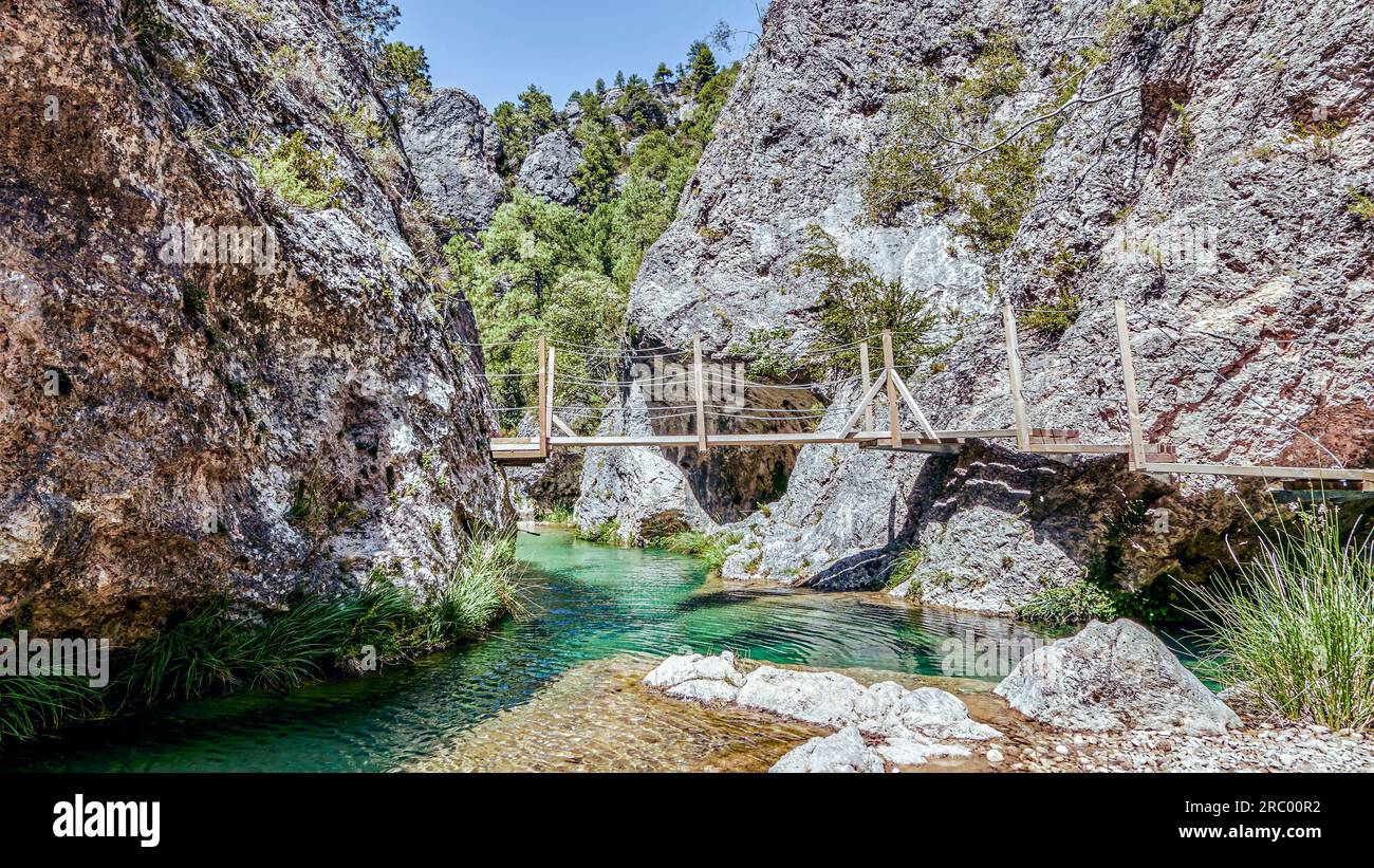 Parrizal de Beceite is located at the headwaters of the Matarraña River ...