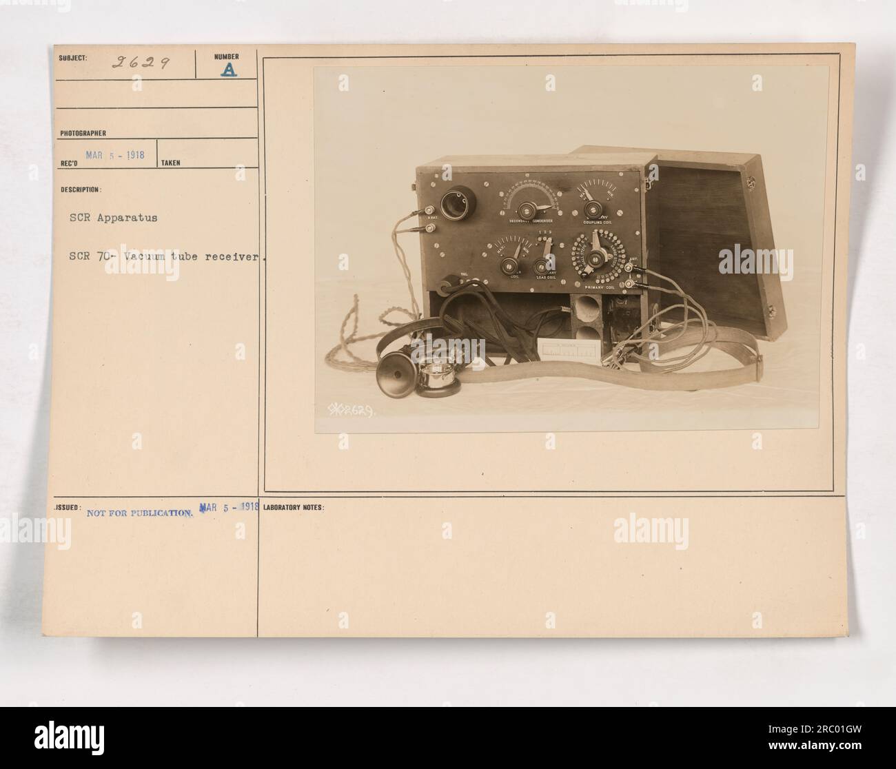 Scr 70 vacuum tube receiver hi-res stock photography and images - Alamy