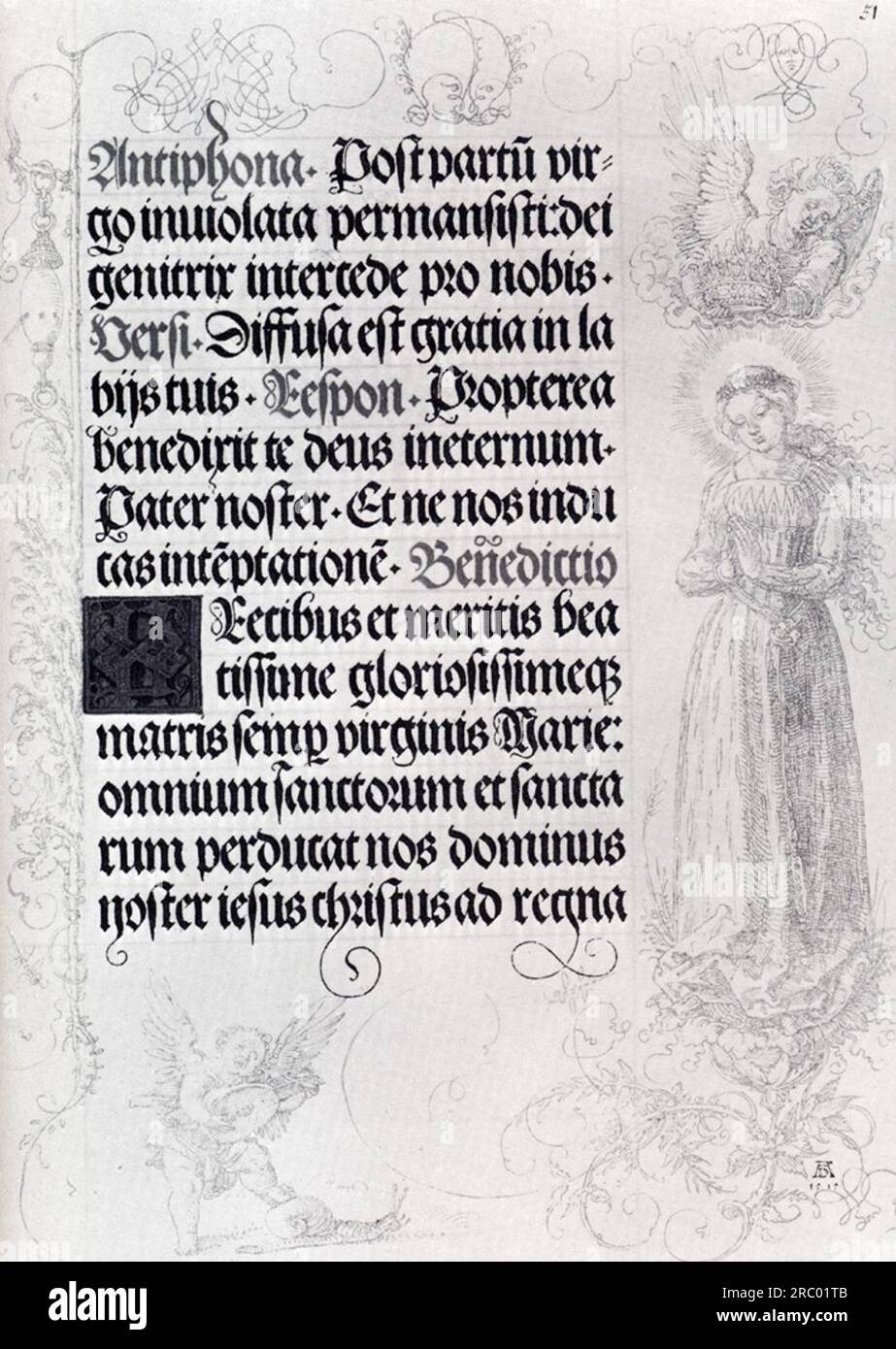 Pages Of Marginal Drawings For Emperor Maximilian`s Prayer Book 1515 by ...