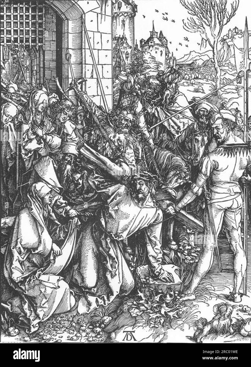 Christ Bearing the Cross 1498 by Albrecht Durer Stock Photo - Alamy