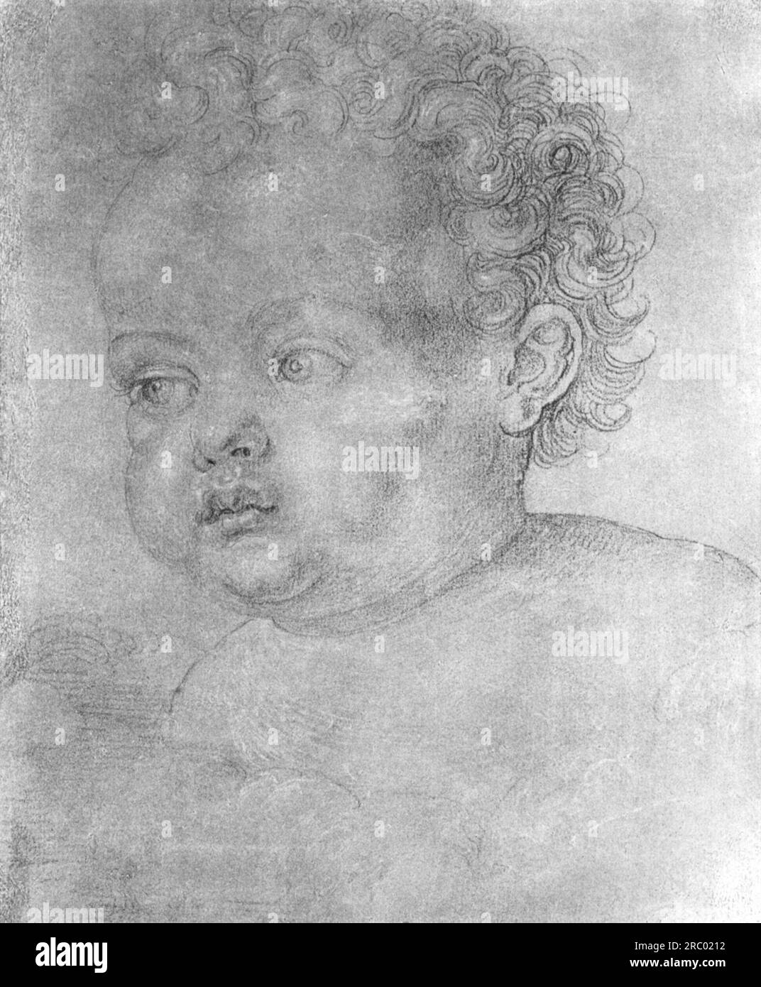 Child's head by Albrecht Durer Stock Photo - Alamy