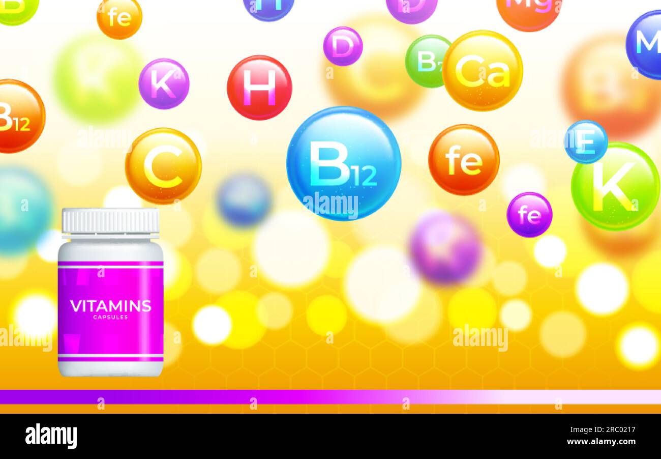 Multivitamin multivitamin Stock Vector Images - Alamy