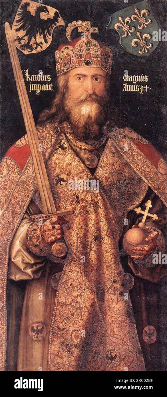 Emperor Charlemagne 1512 by Albrecht Durer Stock Photo - Alamy