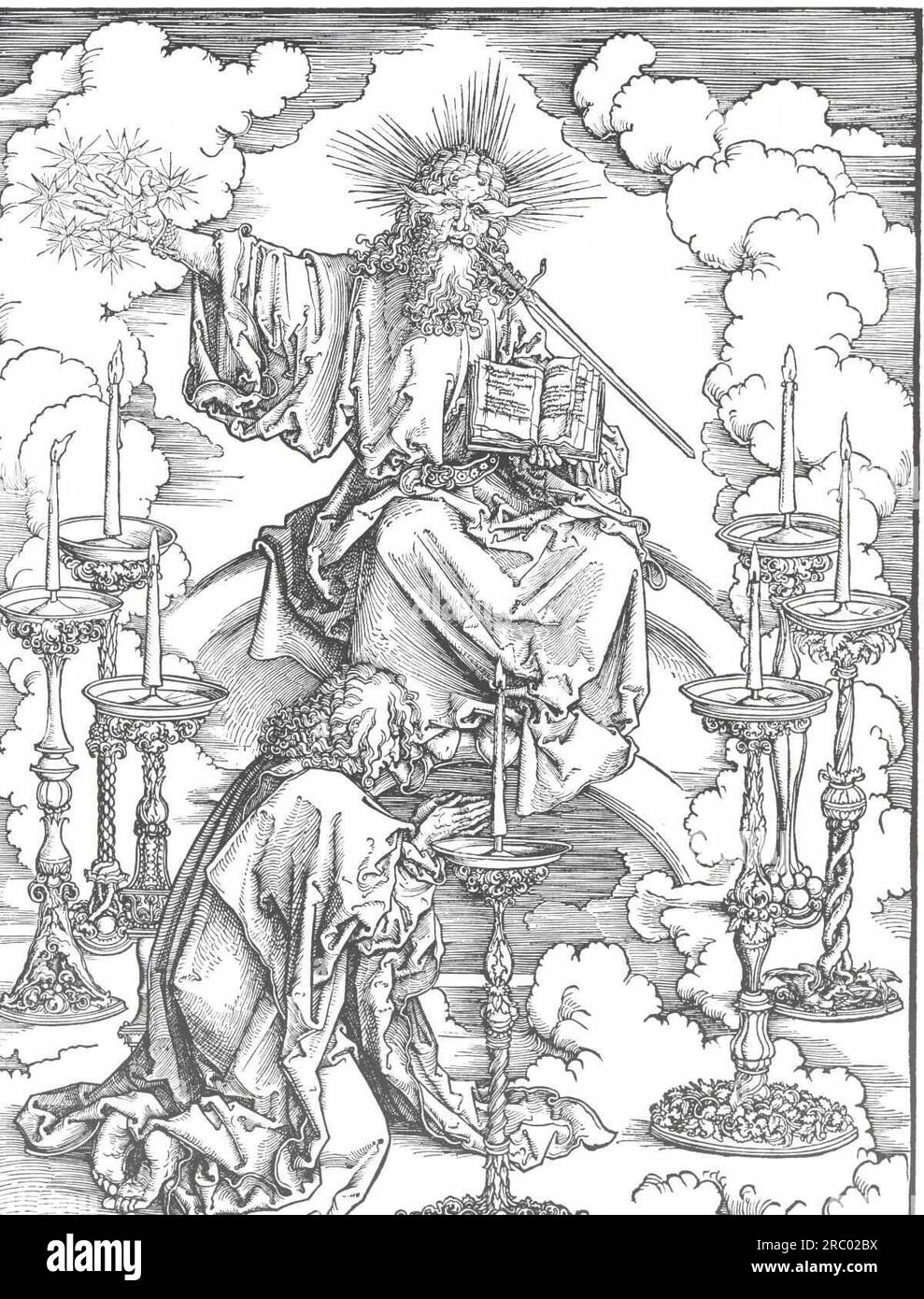 St John`s Vision of Christ and the Seven Candlesticks 1498 by Albrecht ...