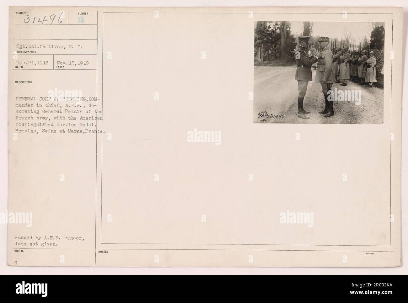 Sgt iol gallivan hi-res stock photography and images - Alamy