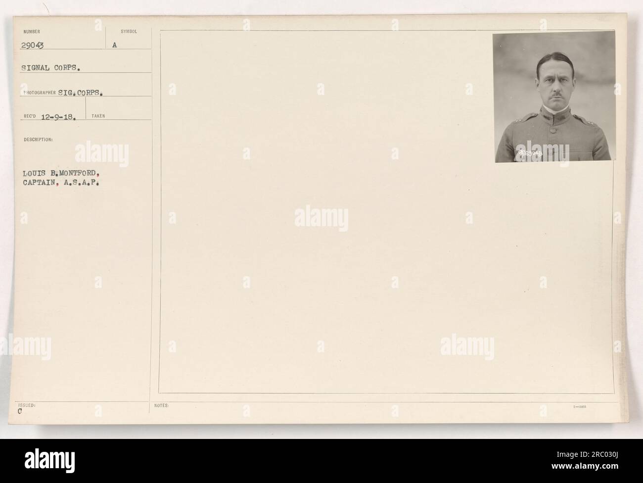 Image caption: "Captain Louis B. Montford, member of the American ...