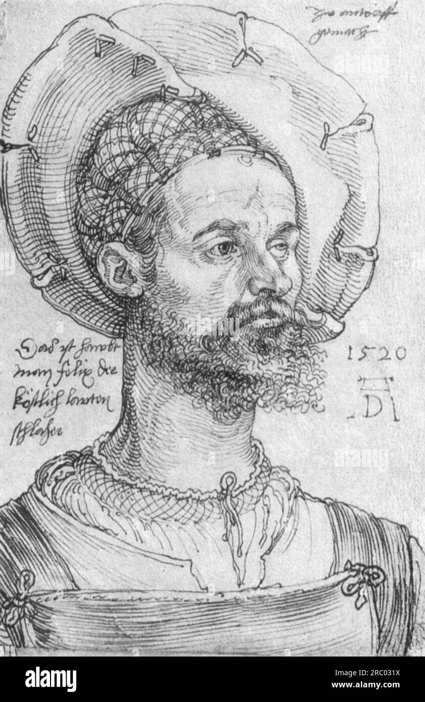 Portrait of Captain Felix Hungersperg by Albrecht Durer Stock Photo - Alamy