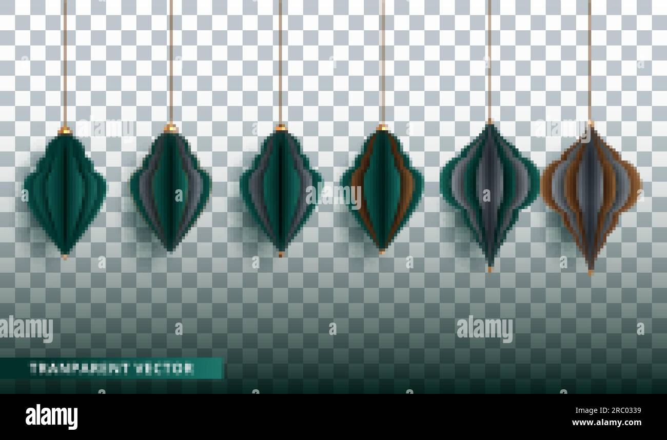 Modern paper lanterns Stock Vector Images - Alamy