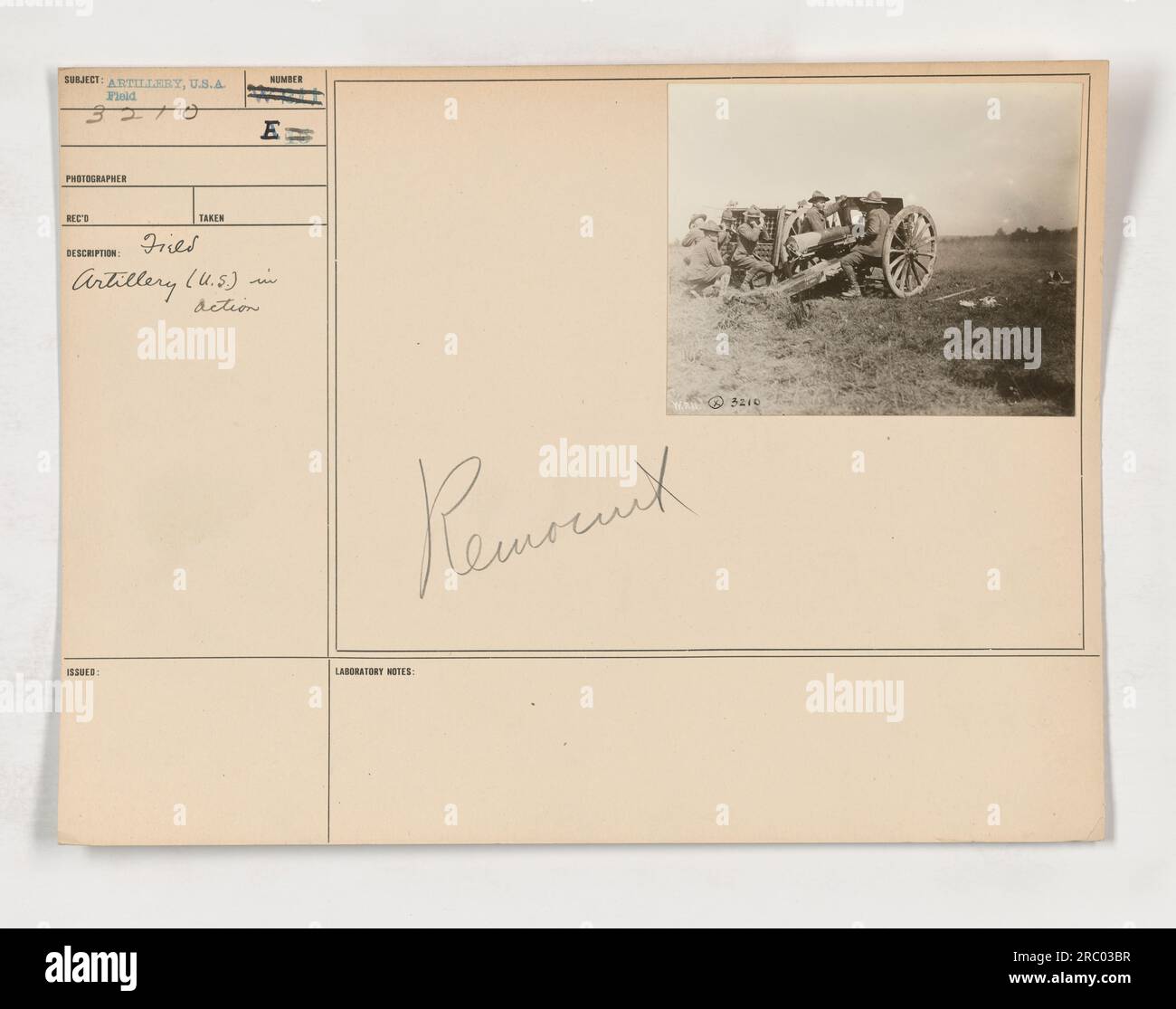 This image depicts field artillery of the United States in action ...