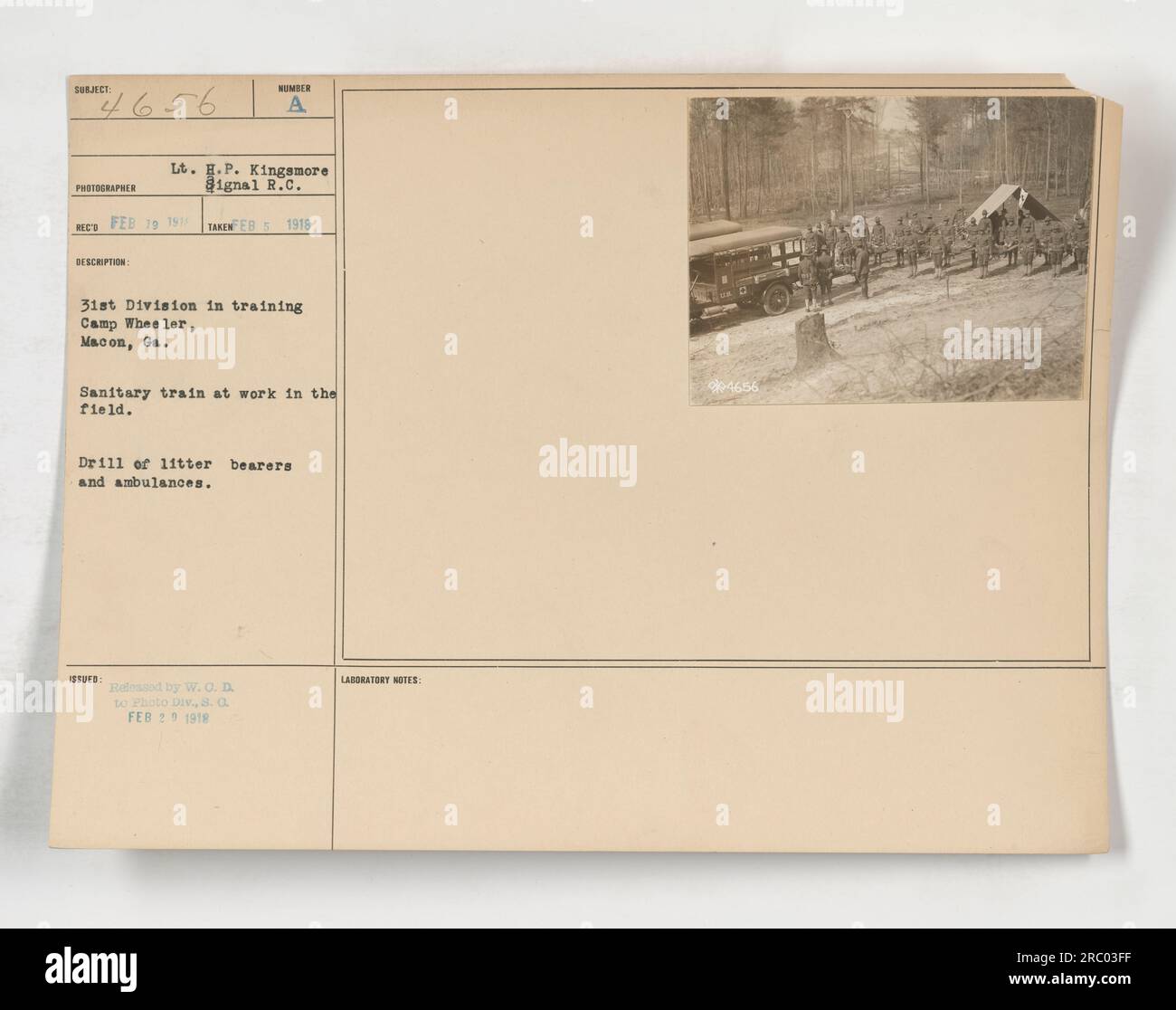 The image shows 31st Division soldiers undergoing training at Camp ...