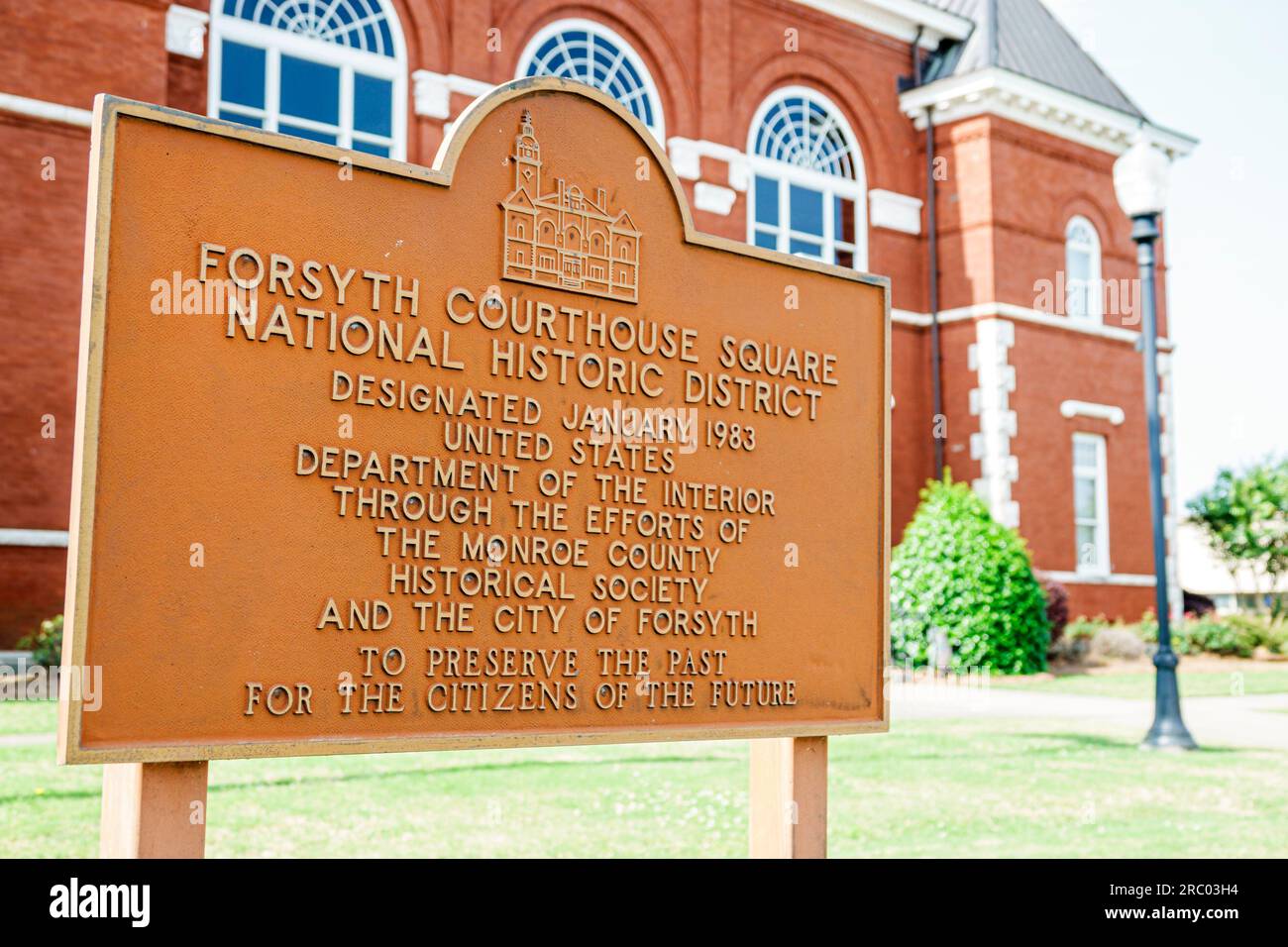 Forsyth Georgia,Forsyth Courthouse Square historic marker,preservation ...