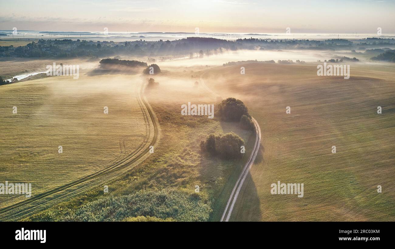 Winding dirt road cutting hi-res stock photography and images - Alamy