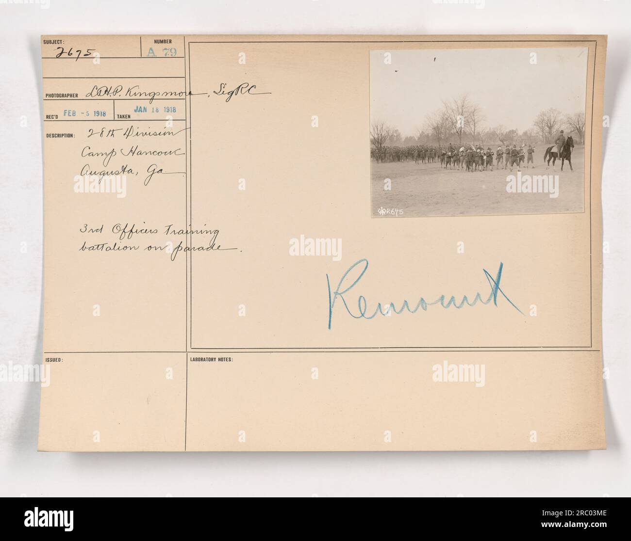 Members of the 3rd Officers training battalion are seen on parade at ...