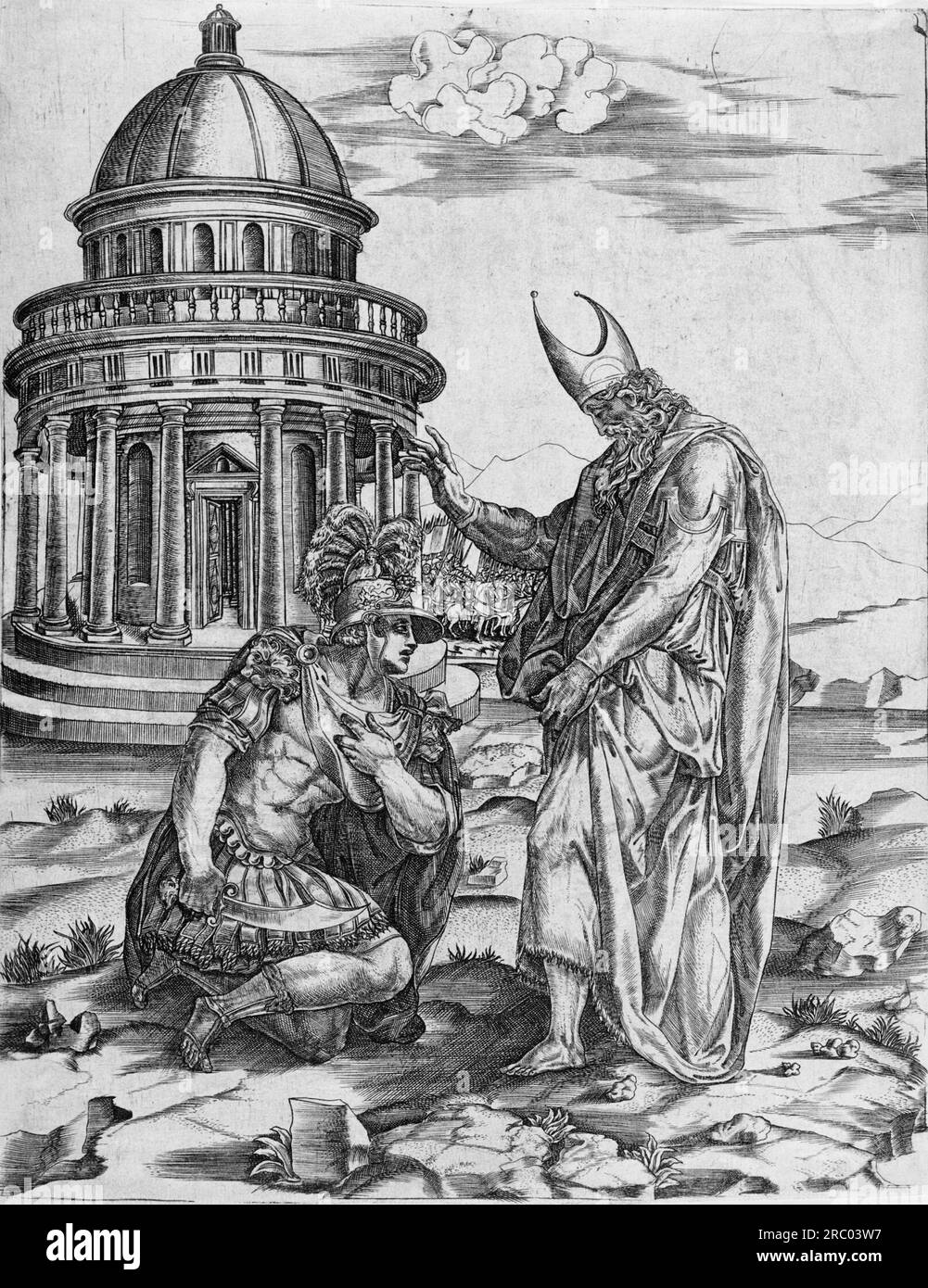 Alexander the Great Kneeling Before the High Priest of Ammon by ...