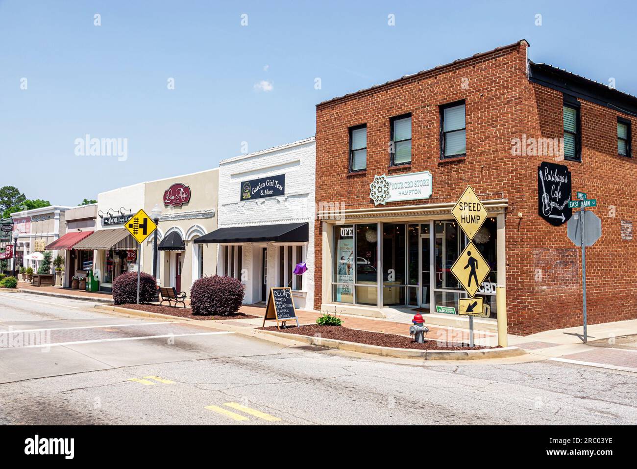 Hampton Georgia,small city town historic downtown restored,business ...