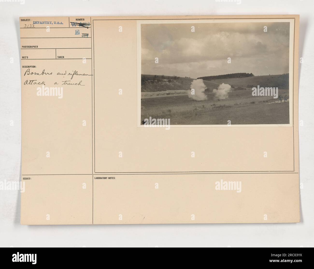 Soldier participating in an offensive by bombing and shooting at enemy ...