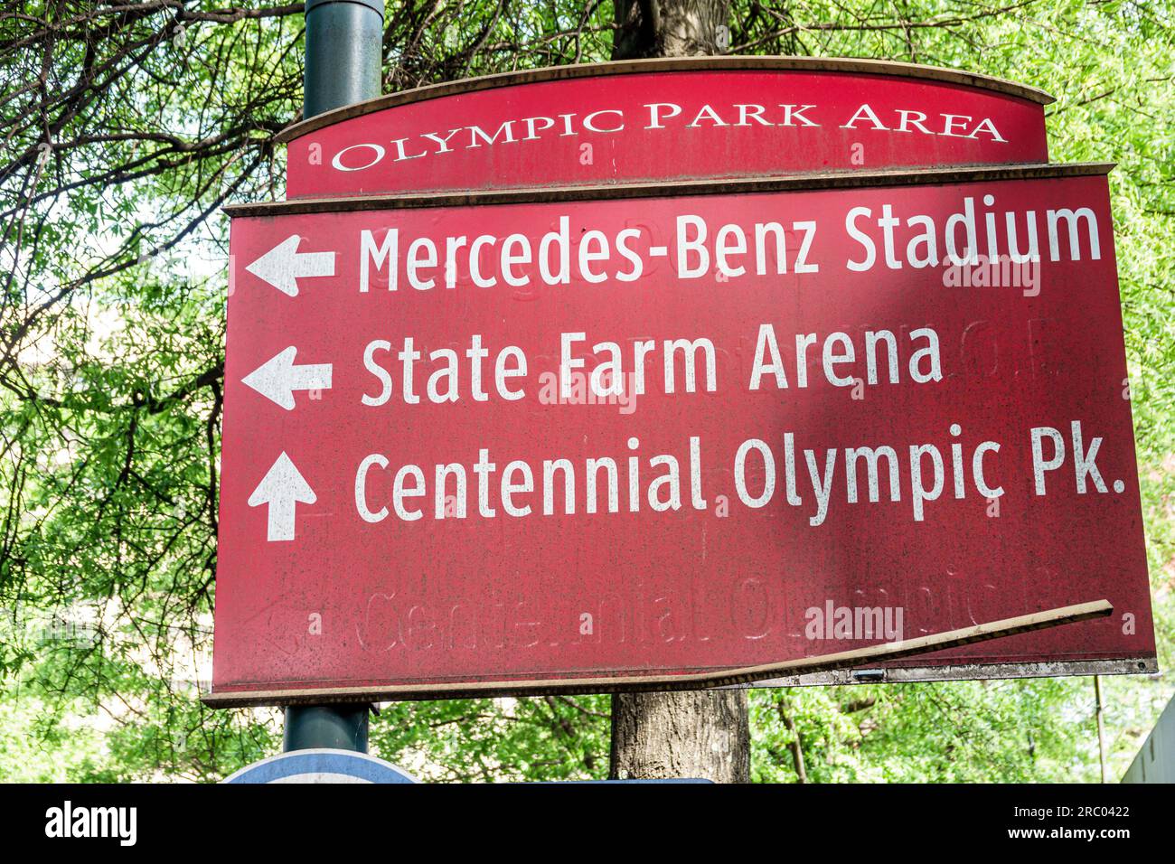 Olympic park area sign directions arrows hi-res stock photography and ...