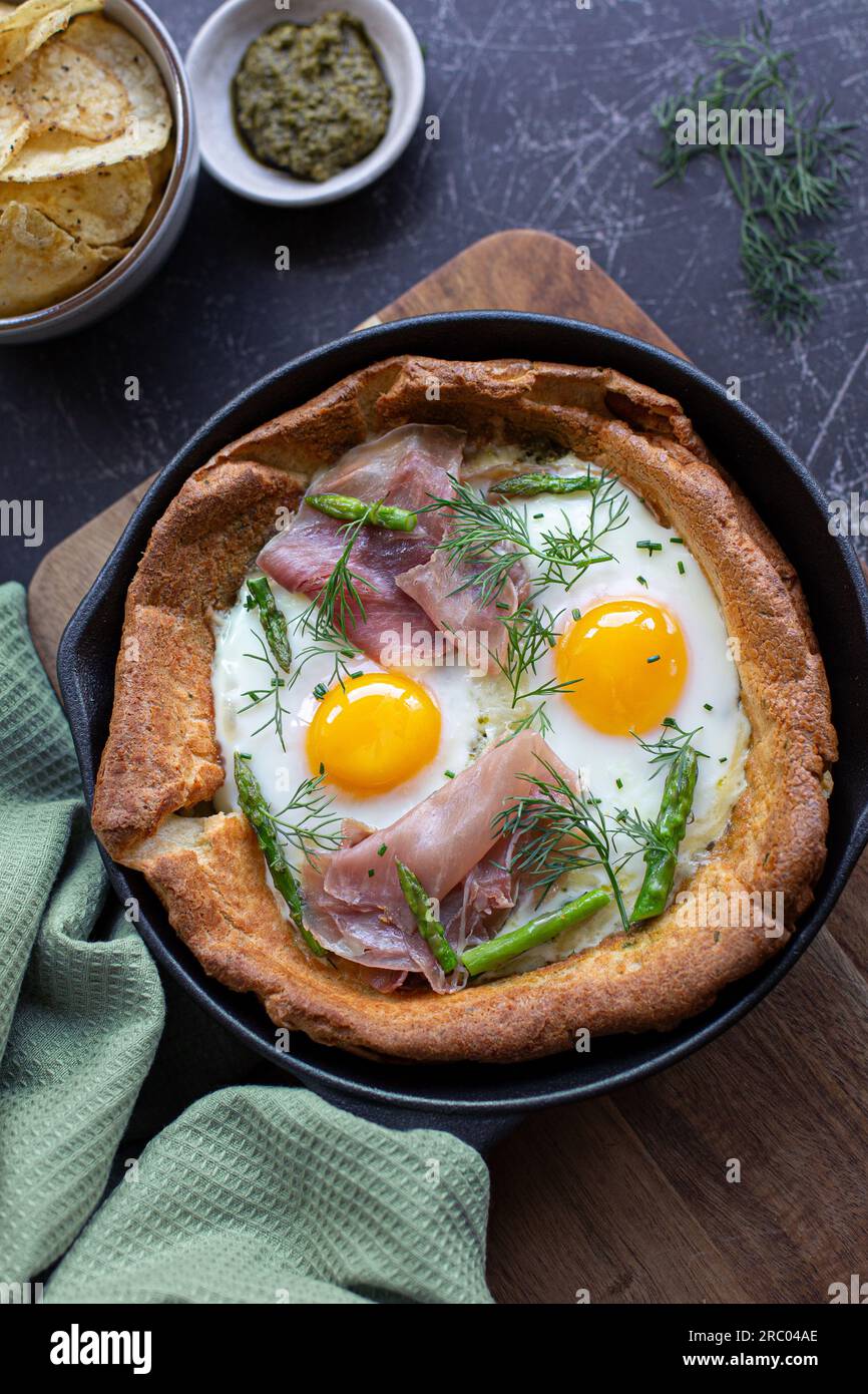 Savoury Dutch Baby Stock Photo - Alamy