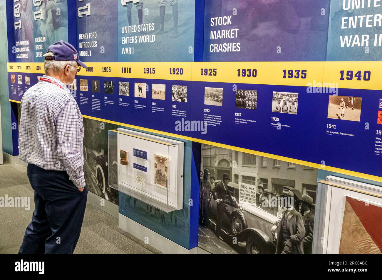 Atlanta Georgia,College Football Hall of Fame,inside interior exhibit ...