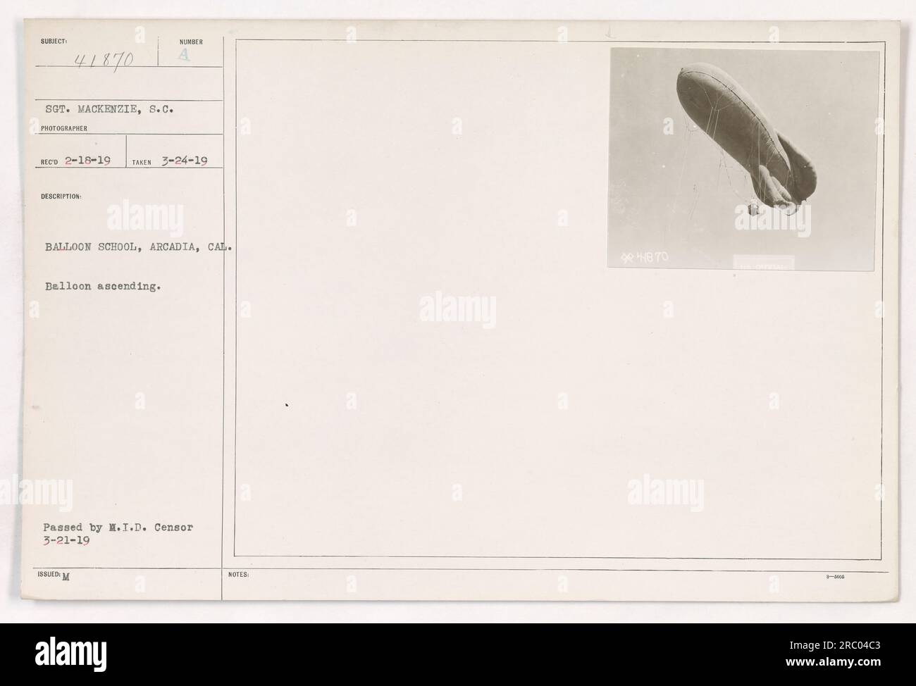 Sgt mackenzie photograph hi-res stock photography and images - Alamy