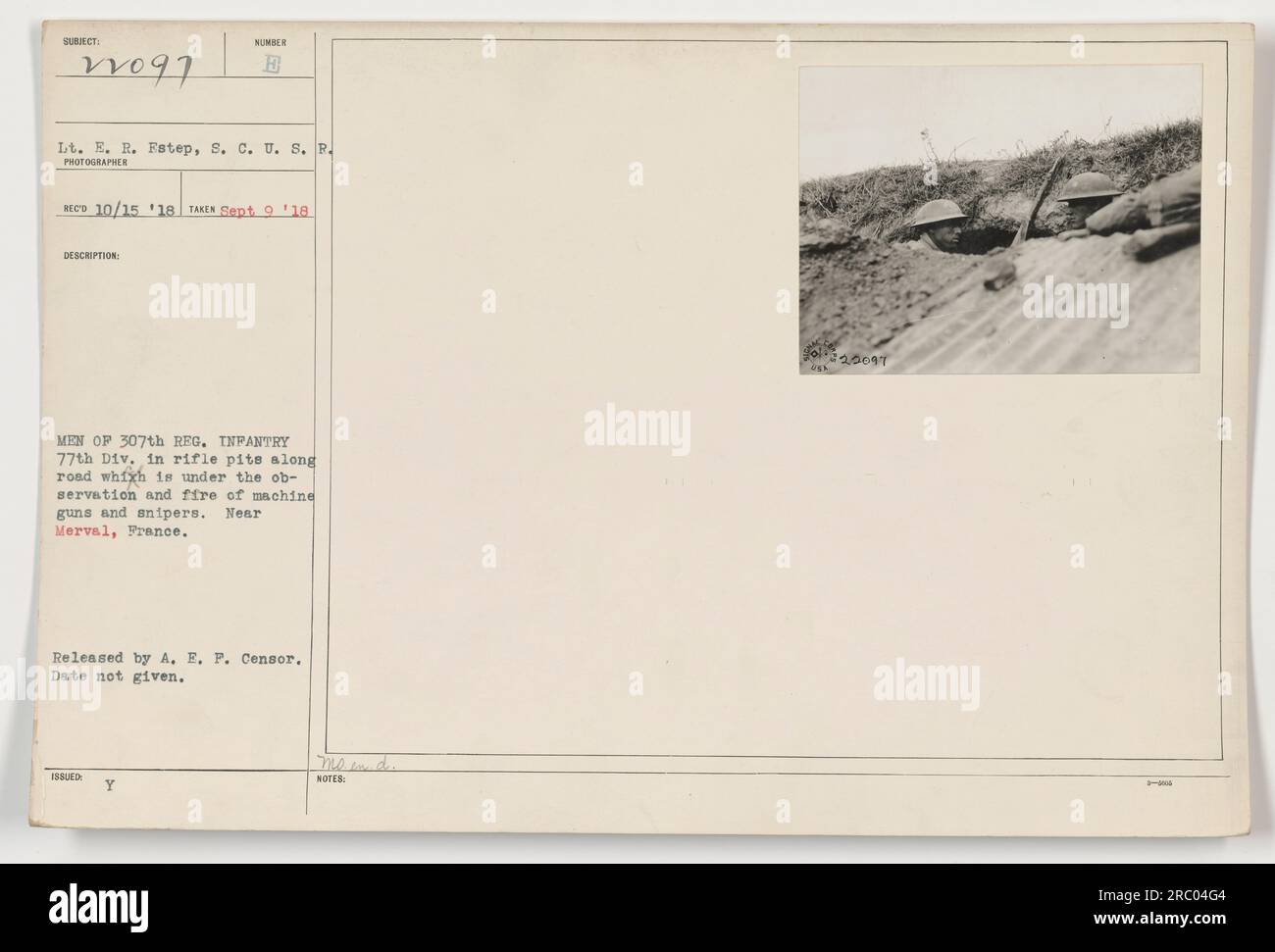 307th regiment infantry hi-res stock photography and images - Alamy