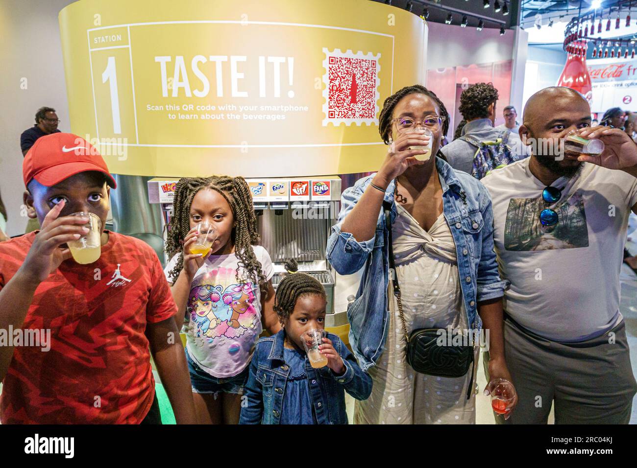 Atlanta Georgia,World of Coca-Cola exhibit,inside interior,free taste ...