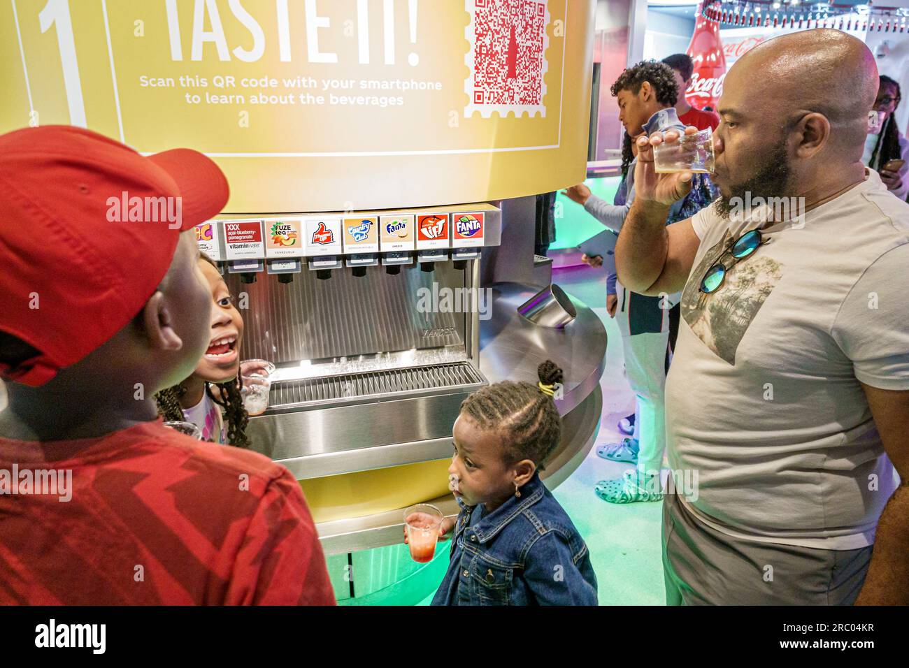 Atlanta Georgia,World of Coca-Cola exhibit,inside interior,free taste ...