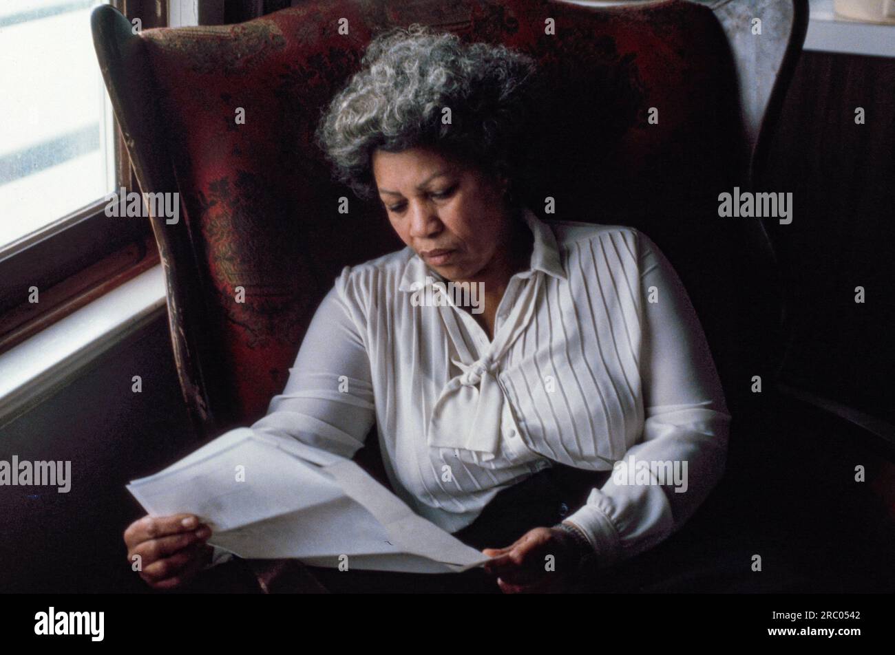 Pulitzer and Nobel Prize winning author Toni Morrison at her upstate ...