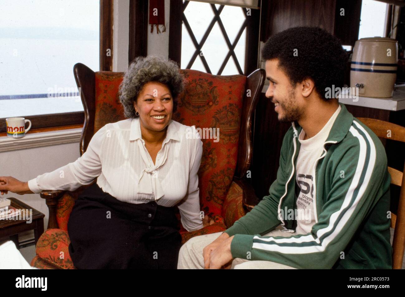 Pulitzer Prize winning author Toni Morrison with her sons Ford and ...