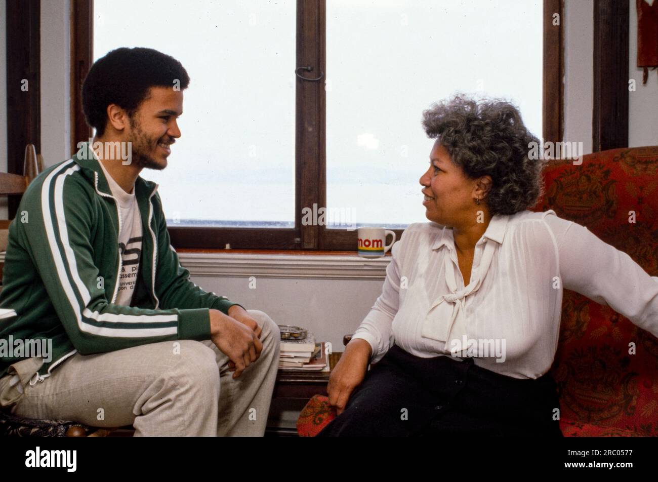 Pulitzer Prize winning author Toni Morrison with her sons Ford and ...