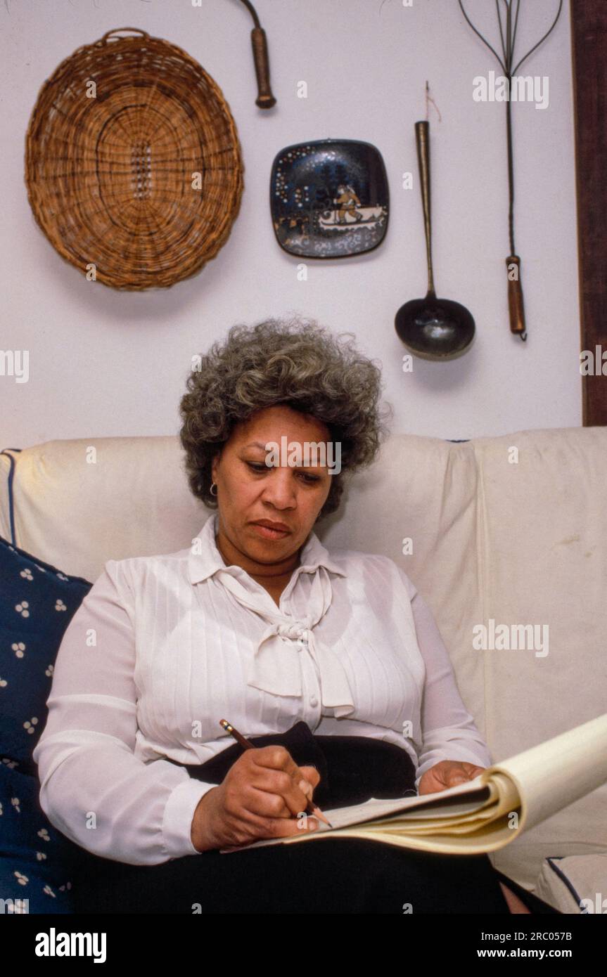 Pulitzer and Nobel Prize winning author Toni Morrison at her upstate ...
