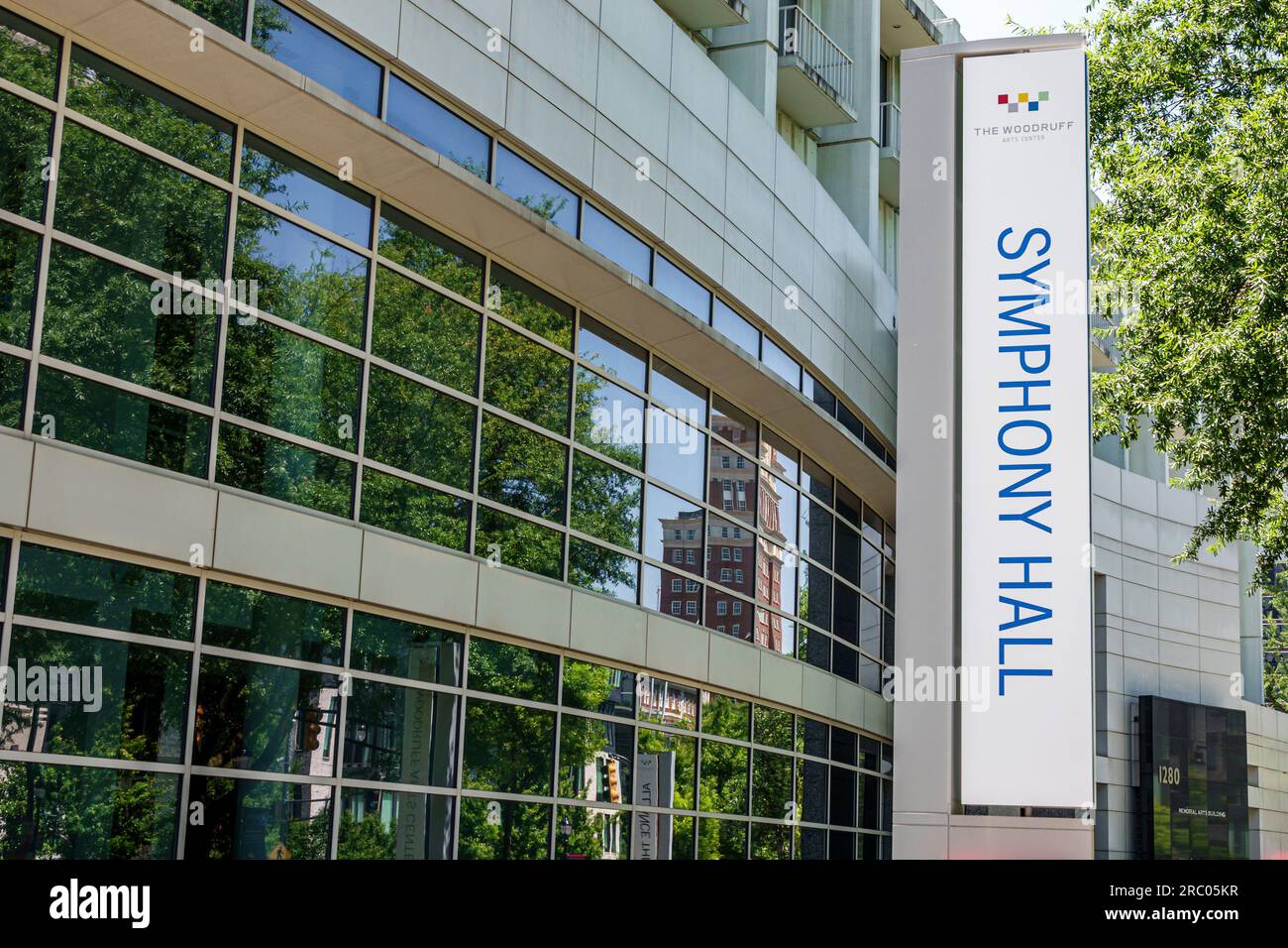 Atlanta Georgia,Woodruff Arts Center centre,generic Symphony Hall sign Stock Photo - Alamy
