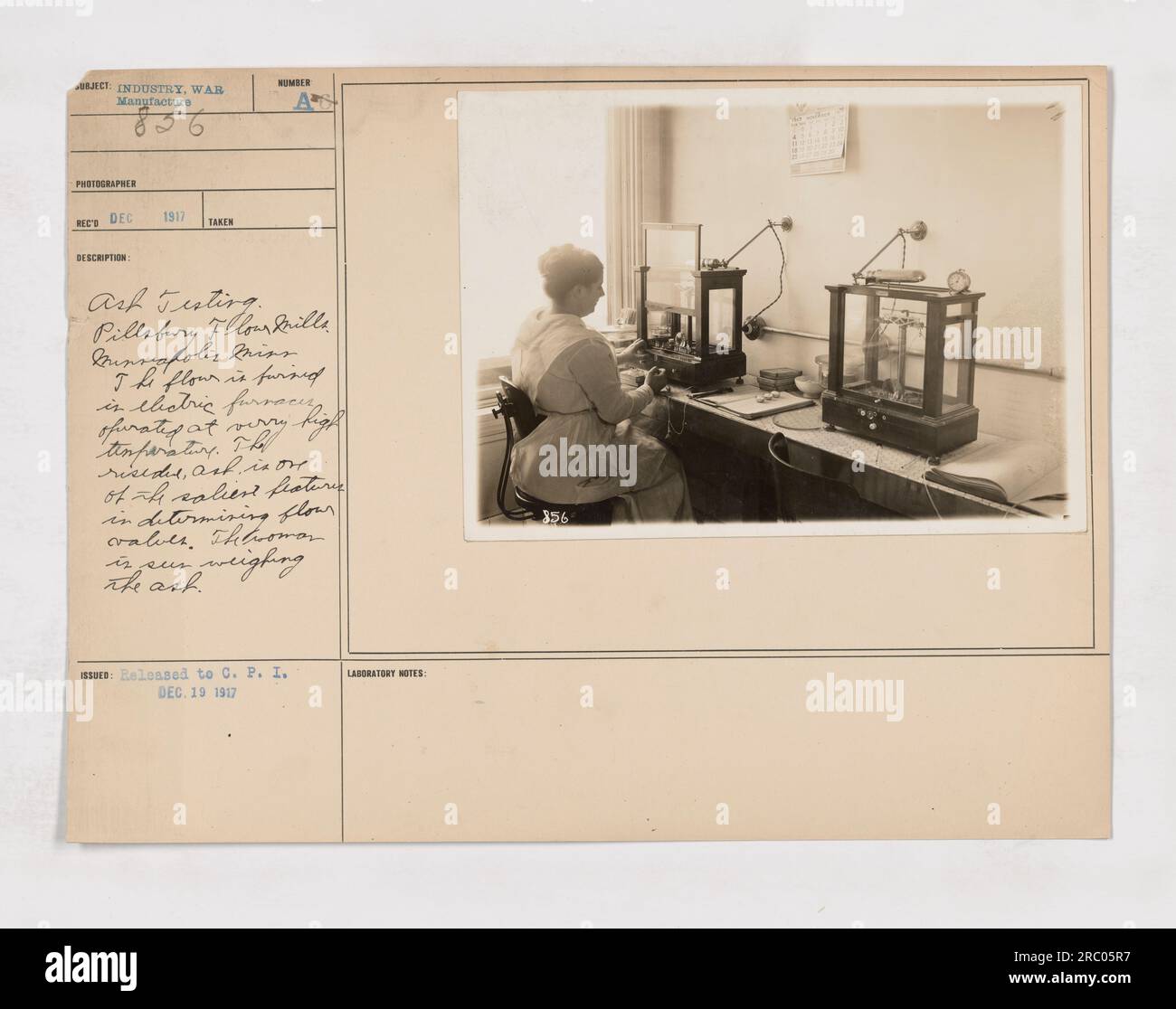 Testing ash residue from burned Pillsbury flour at the Pillsbury Flour ...