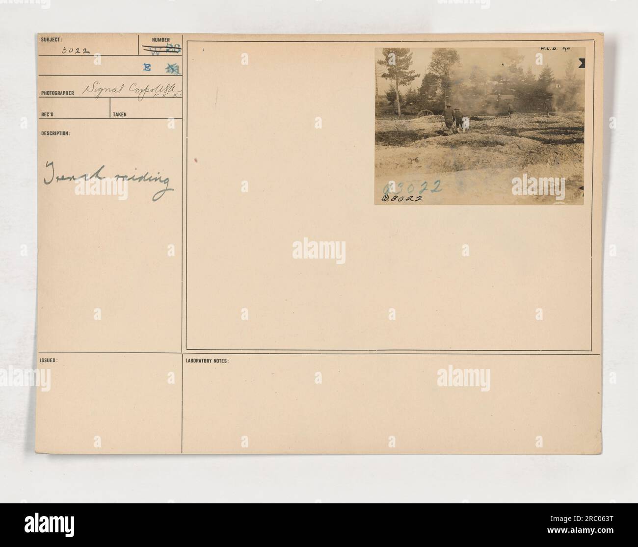 American soldiers conducting trench raiding activities during World War ...