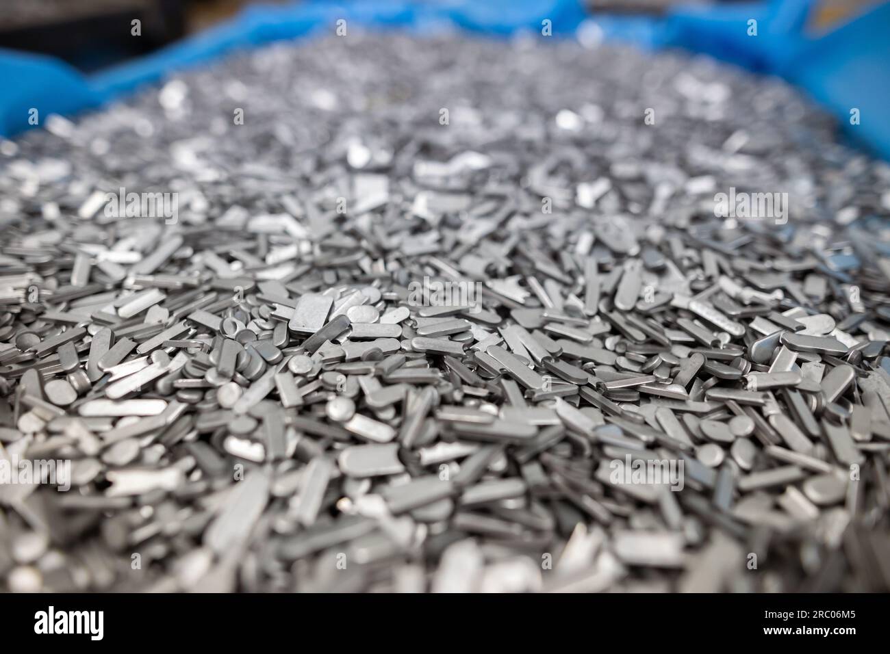 Metal perforation waste hi-res stock photography and images - Alamy