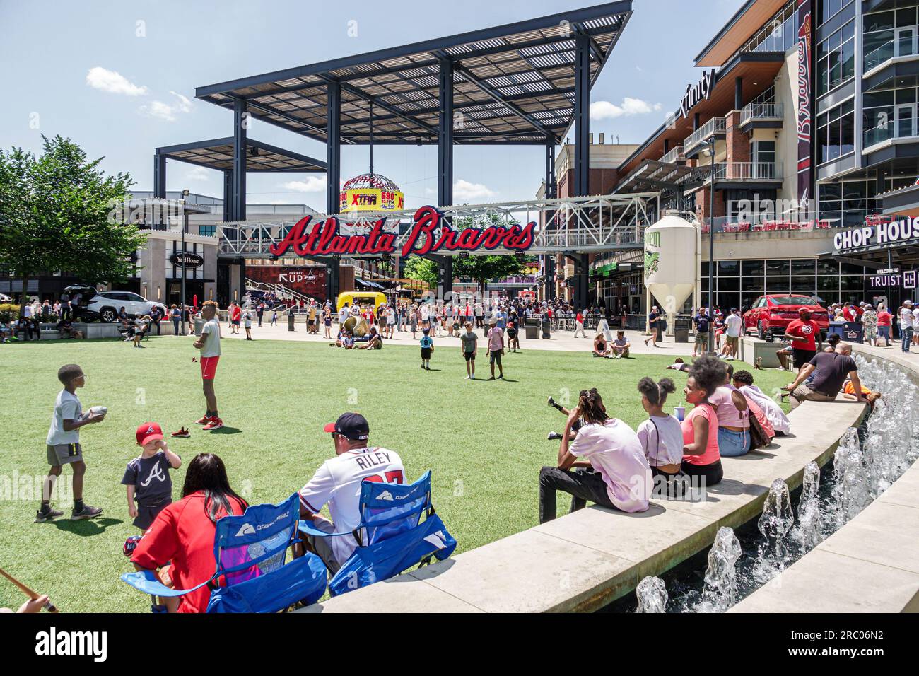 Atlanta Georgia,The Battery Atlanta Truist Park stadium,mixed use ...