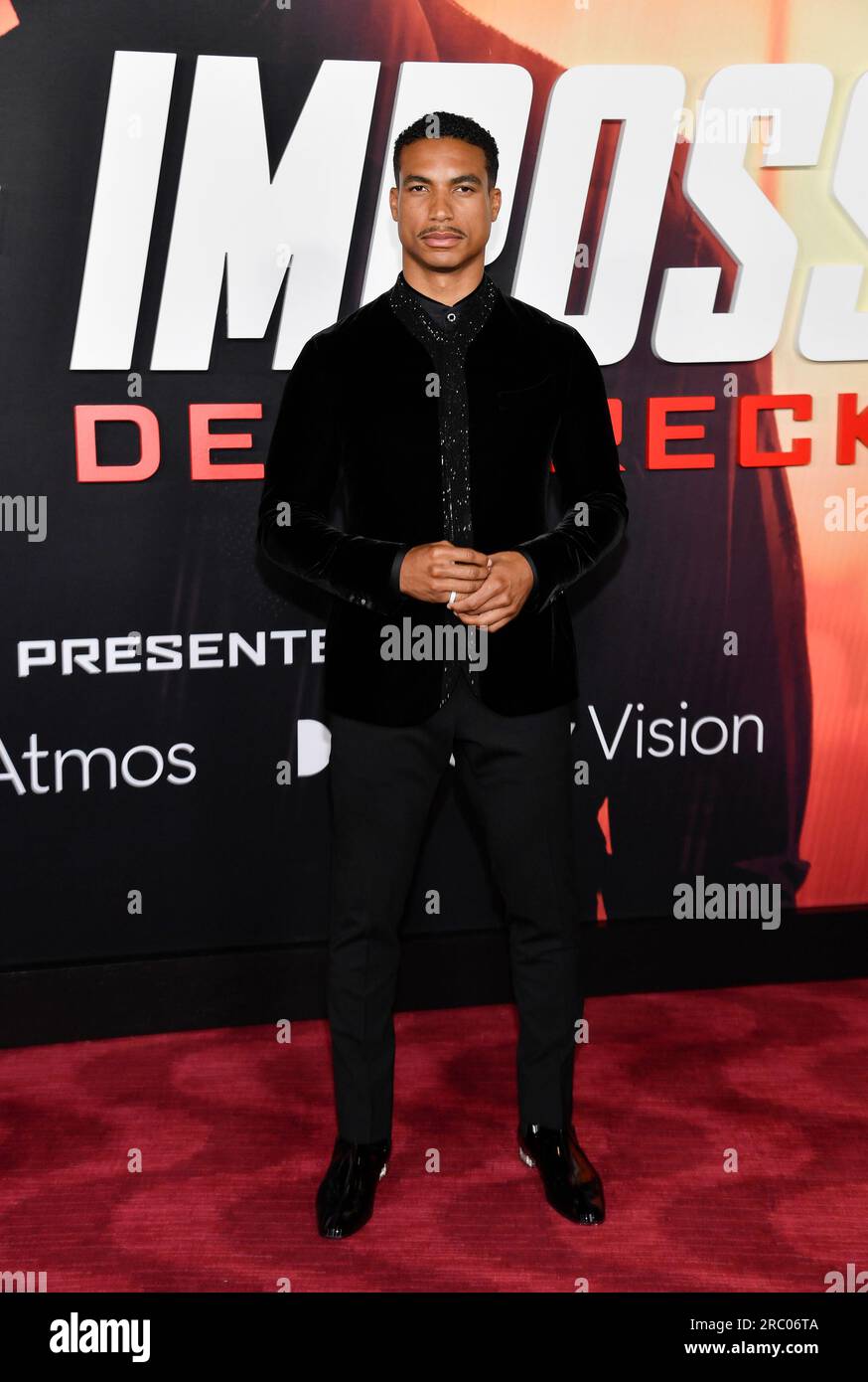 Greg Tarzan Davis attends the premiere of "Mission: Impossible - Dead ...
