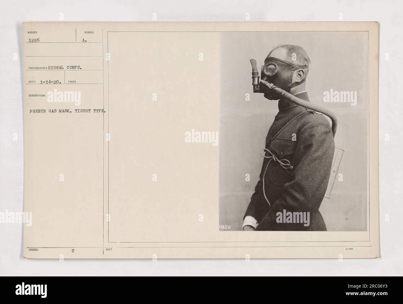 French soldier wearing a Tissot type MER 1226 PROTOGRAPHE SIGNAL CORPS ...