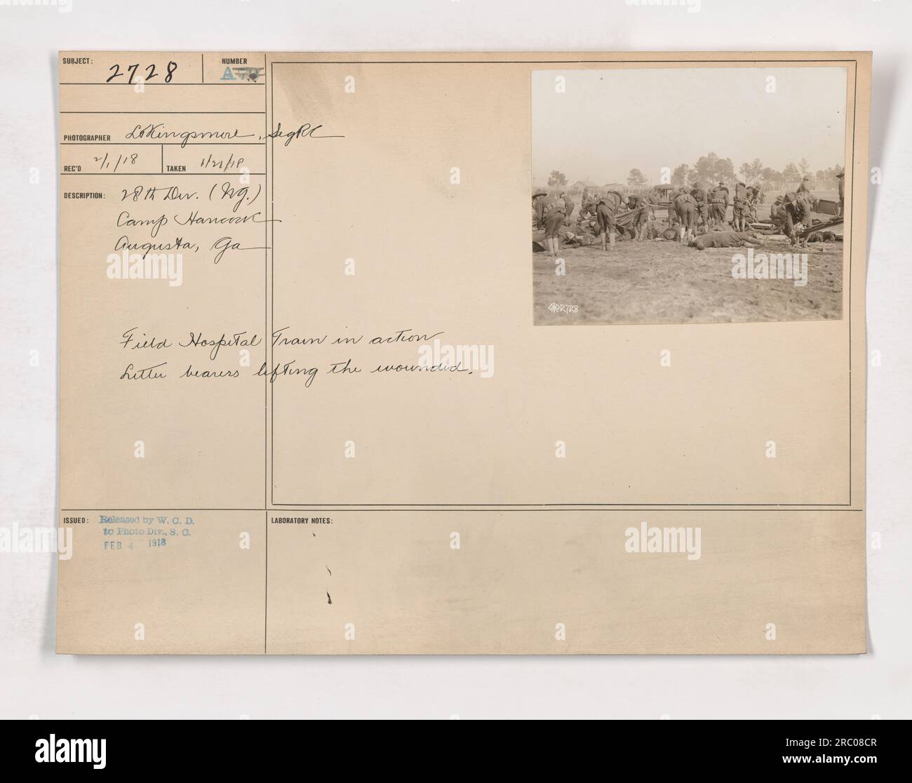"28th Division (National Guard) at Camp Hancock, Augusta, Georgia. This ...