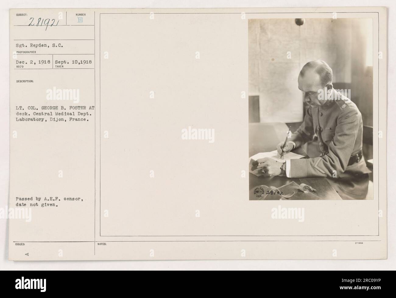 Lt col george b foster hi-res stock photography and images - Alamy