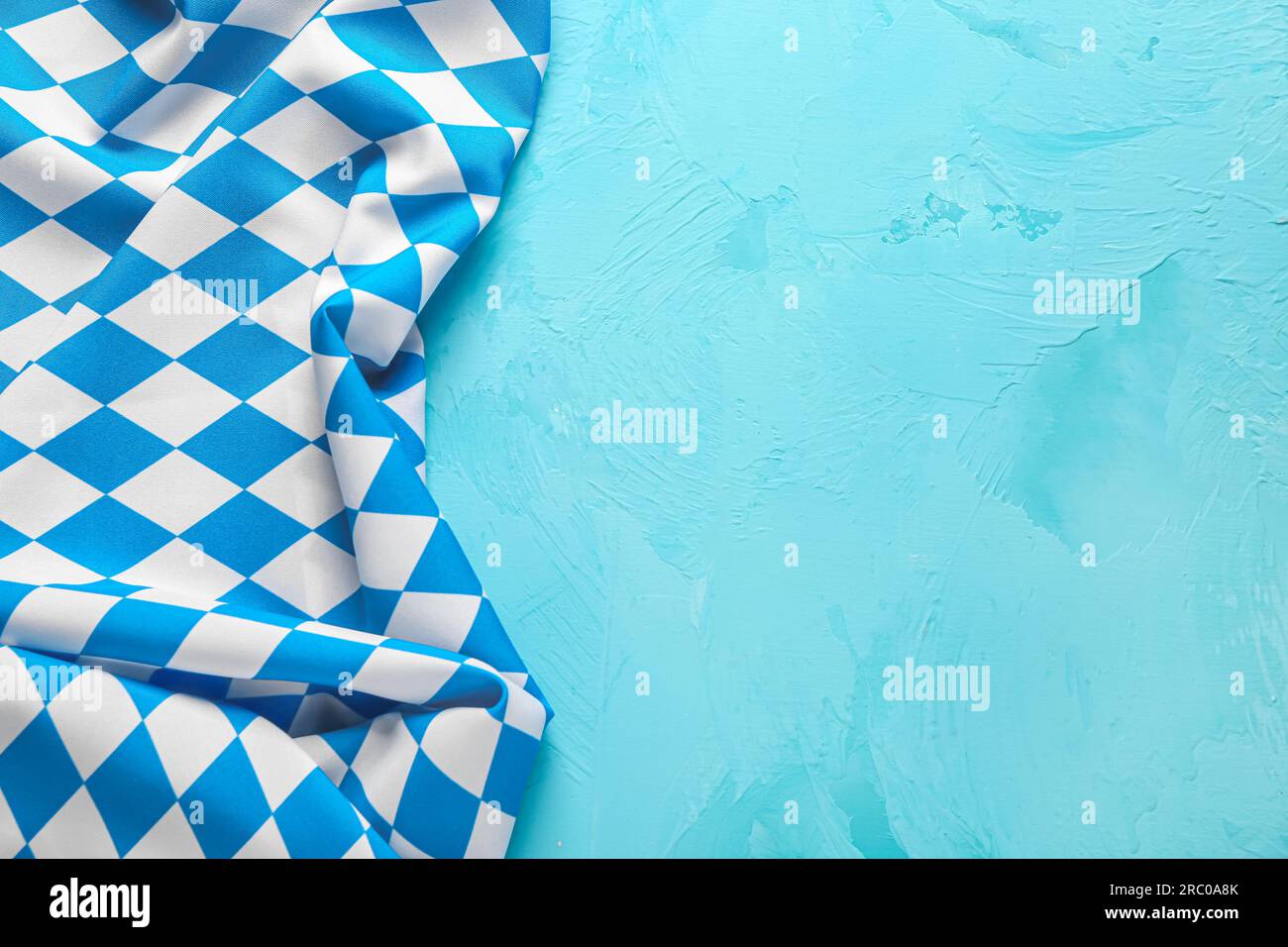 Flag of Bavaria on blue background Stock Photo - Alamy