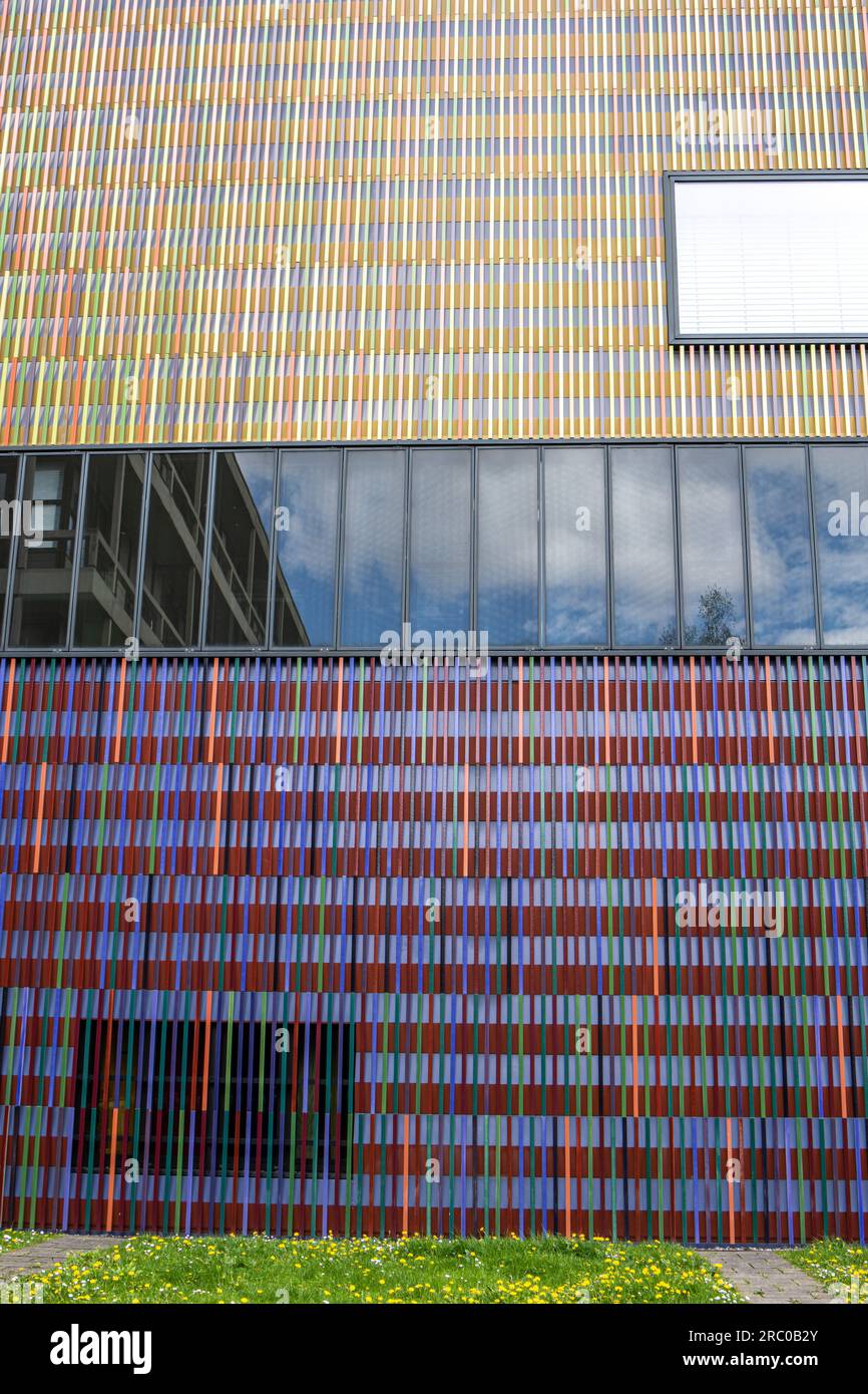 Modern museum building in Munich in Germany. Symmetry. Minimalism Stock ...