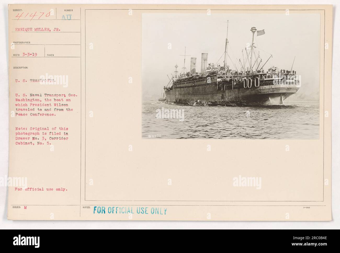 Presidents ship during world war i hi-res stock photography and images ...