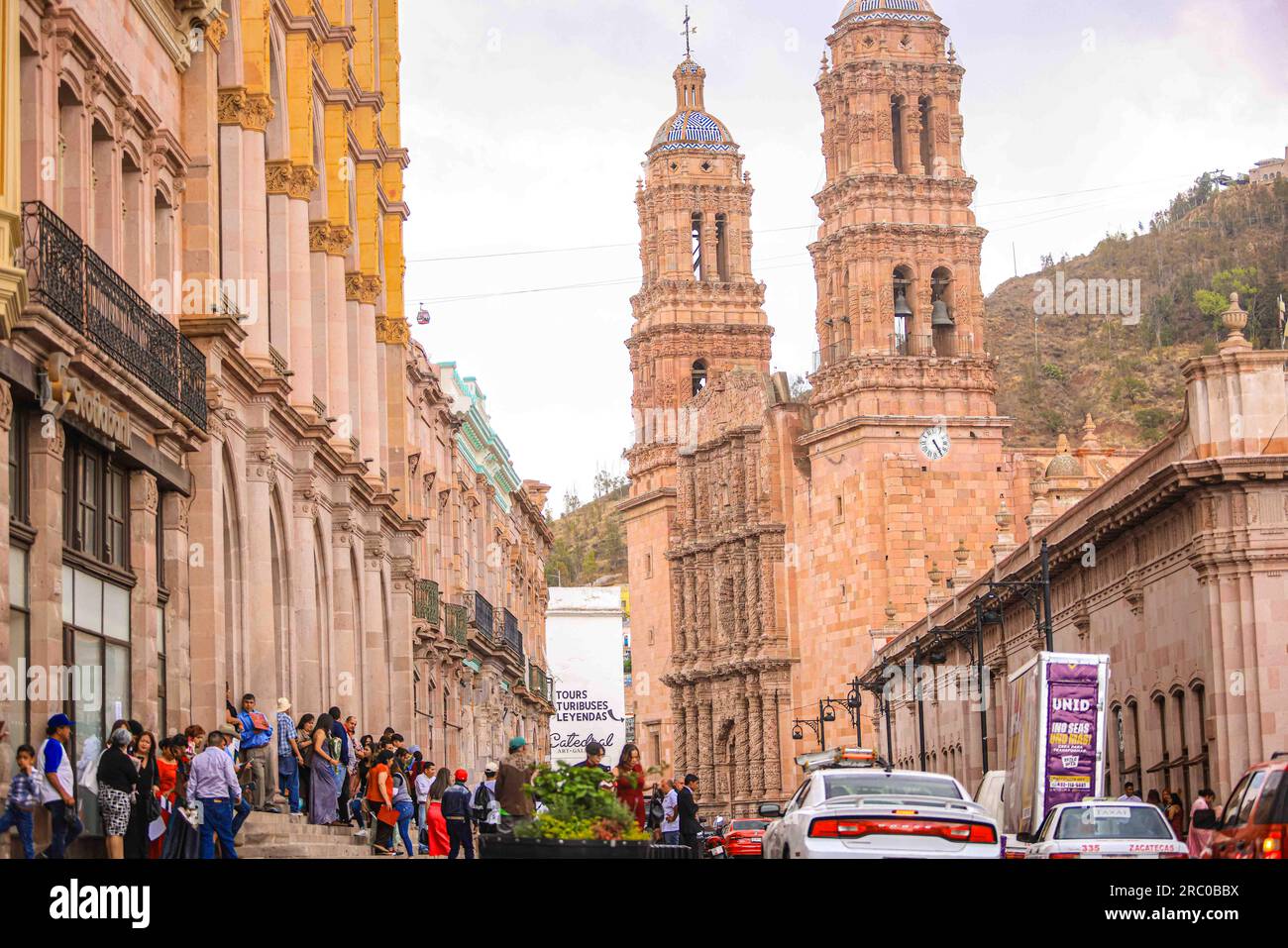 Zacatecas Mexico. Colonial zone of the capital city of the state of ...