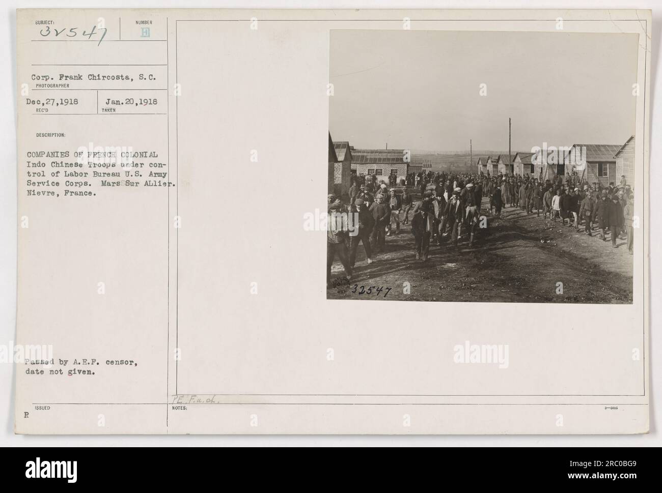 French Colonial troops, controlled by the Labor Bureau of the U.S. Army ...
